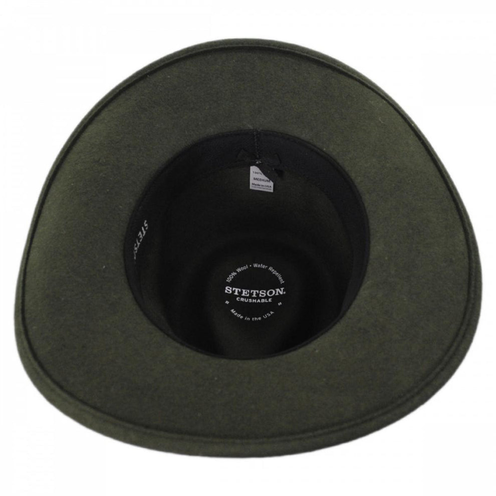 Gallatin Crushable Wool Felt Outback Hat – Village Hat Shop
