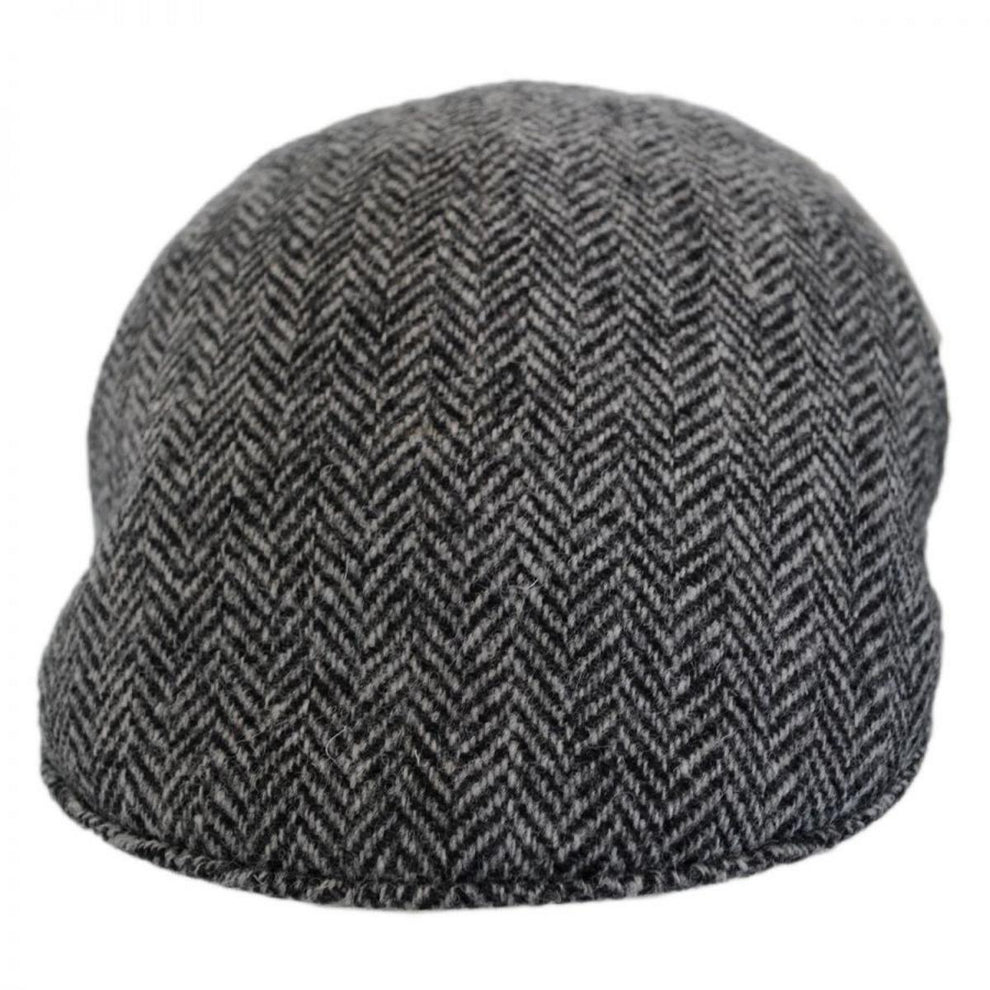 Herringbone Harris Tweed Wool Ascot Cap – Village Hat Shop