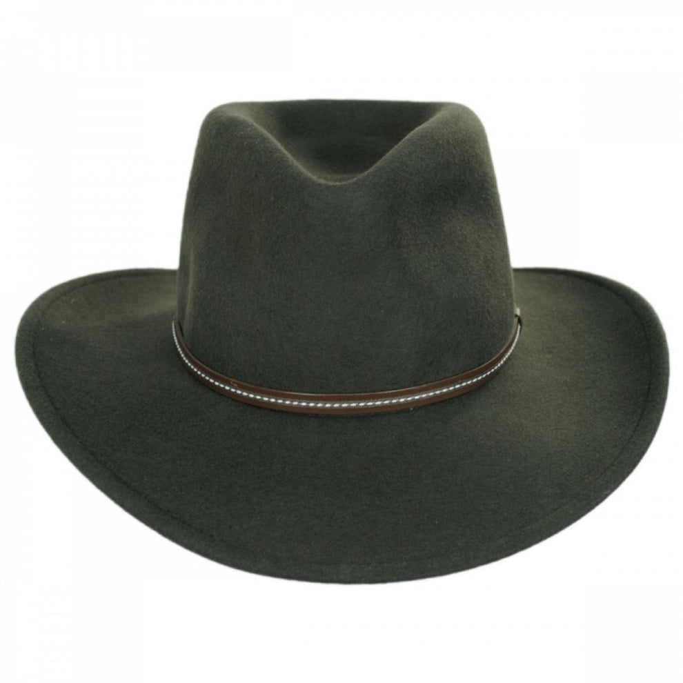 Gallatin Crushable Wool Felt Outback Hat – Village Hat Shop