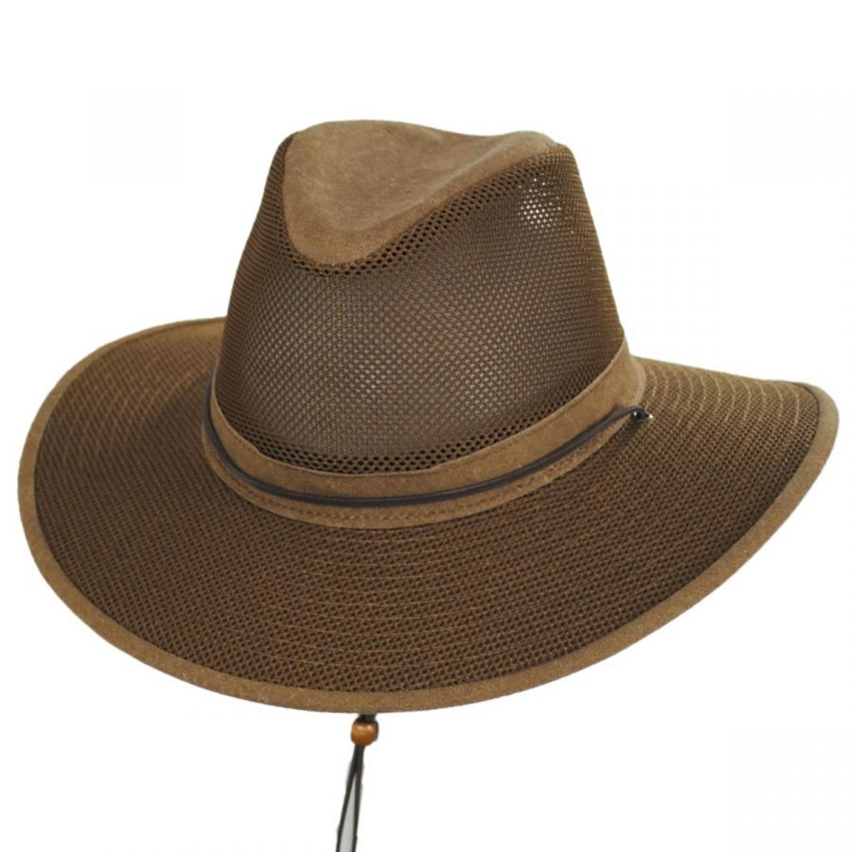 Mesh Aussie Grande 3.5 Inch Brim Hat – Village Hat Shop