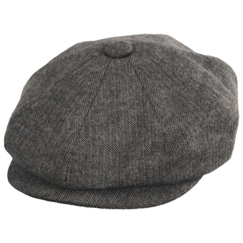 Cardiff Cotton Herringbone Newsboy Cap – Village Hat Shop