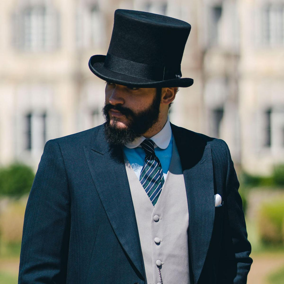 Jaxon Hats | Victorian Wool Felt Top Hat - Black – Village Hat Shop