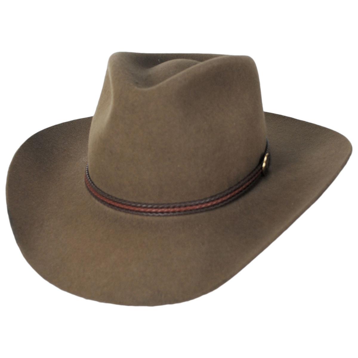 Woodrow Wool Felt Western Hat – Village Hat Shop